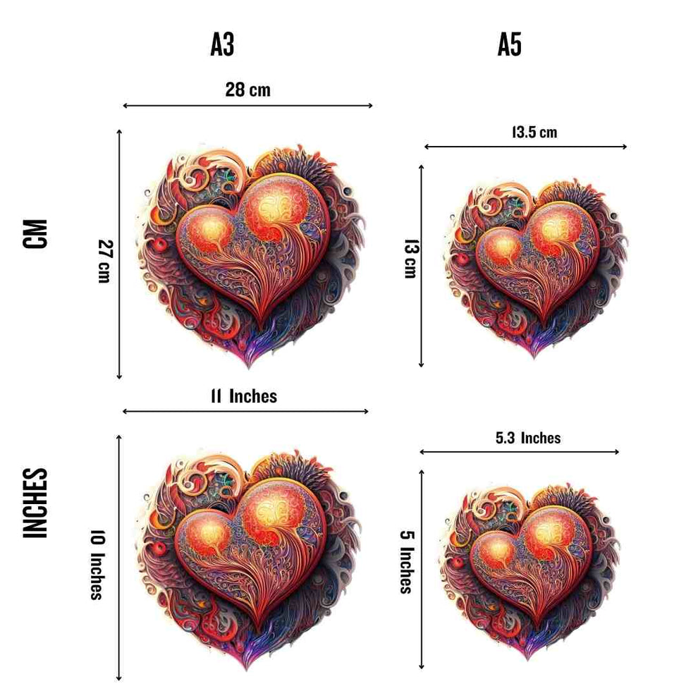Heart Fusion - Wooden Jigsaw Puzzle