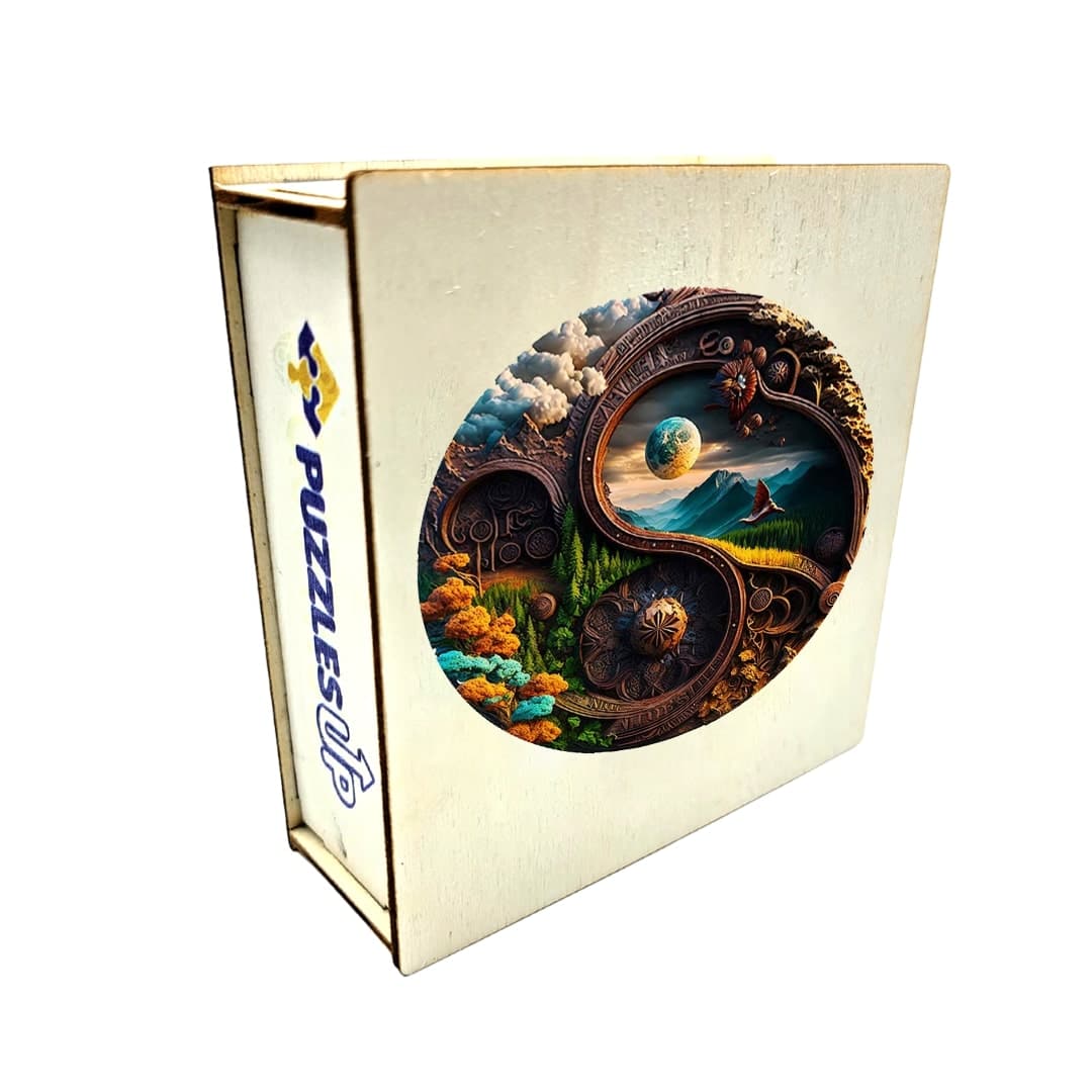 Heaven Yin Yang - Wooden Jigsaw Puzzle